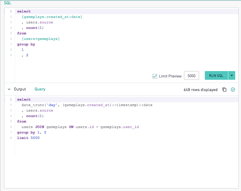 Automatic Joins in Custom SQL | Sisense for Cloud Data Teams